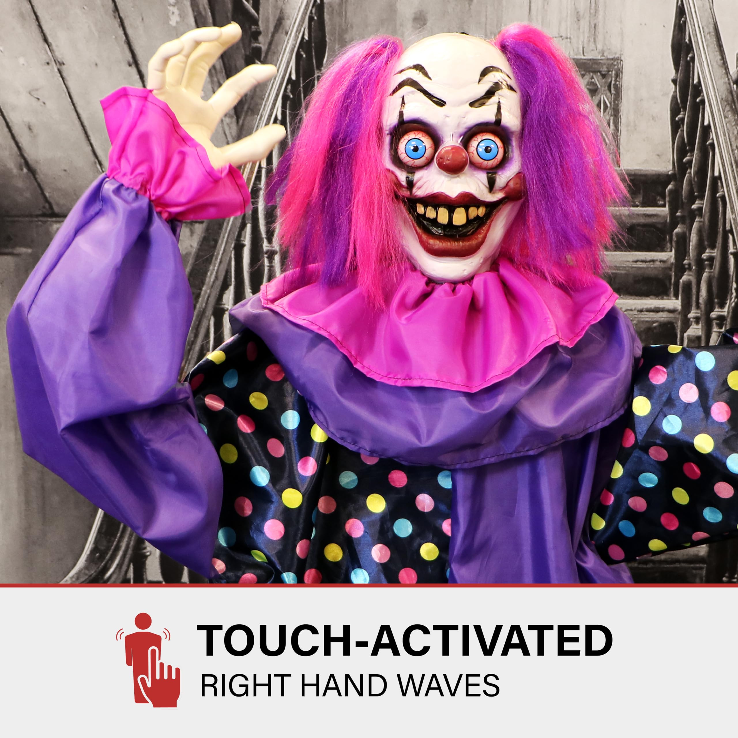 Snapklik.com : Haunted Hill Farm Talking Clown