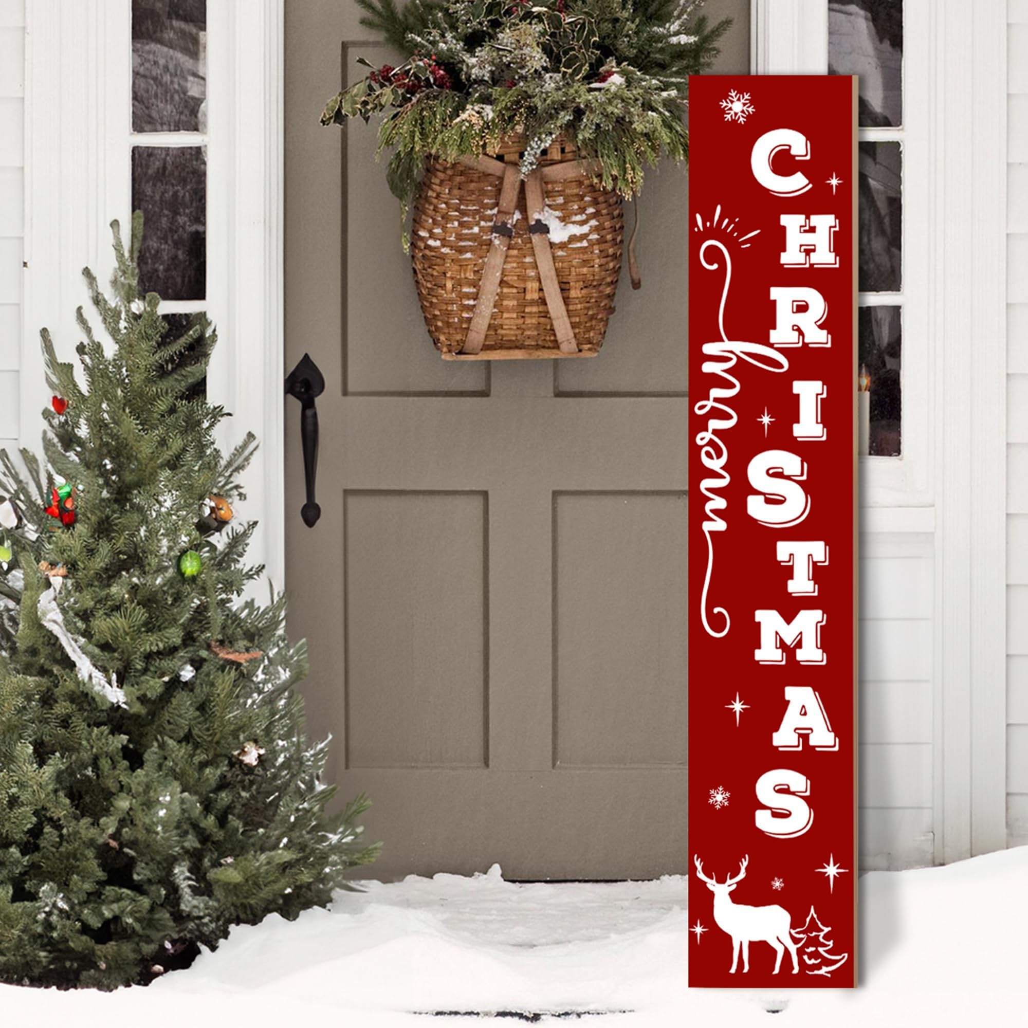 Amazon.com: SY Super Bang Merry Christmas Sign Decorations, Wooden ...