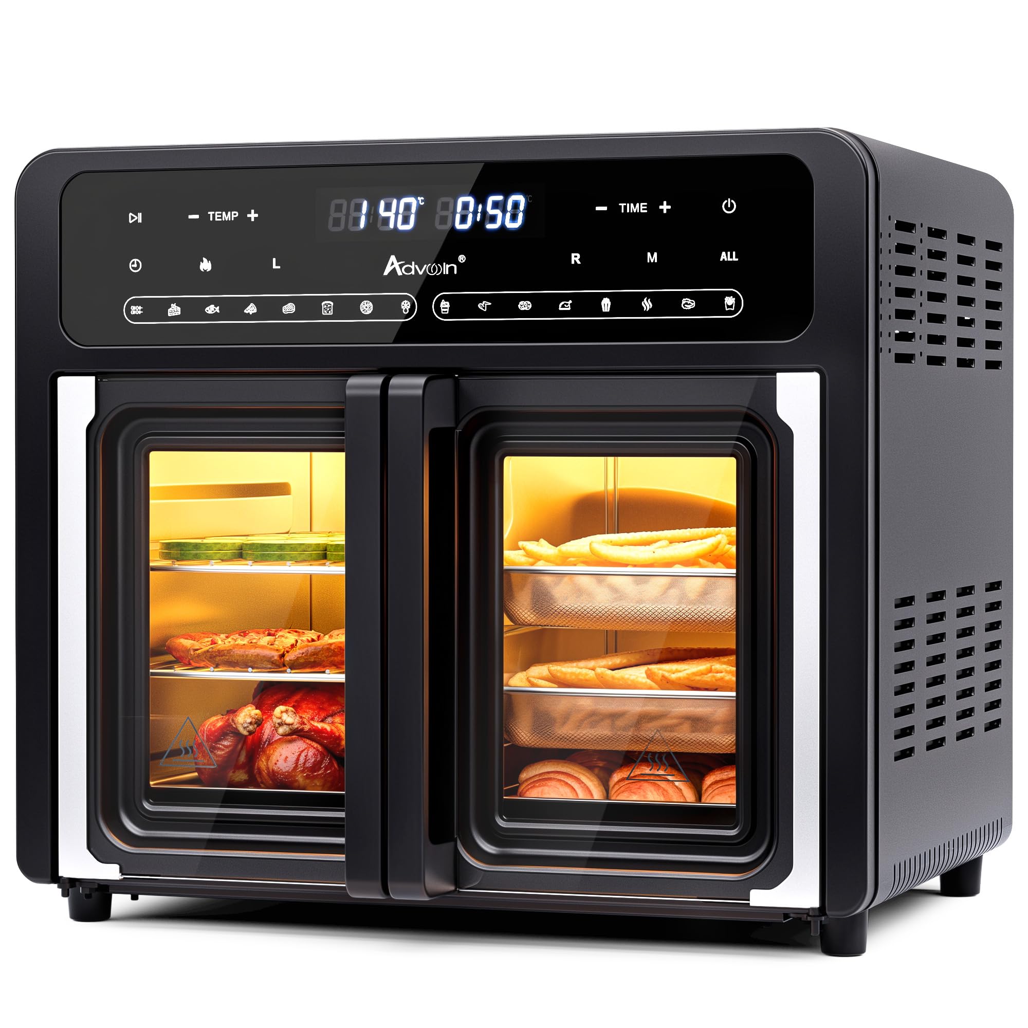 ADVWIN 26L Air Fryer Oven, 360° Toaster Convection Oven, 2000W Electric ...