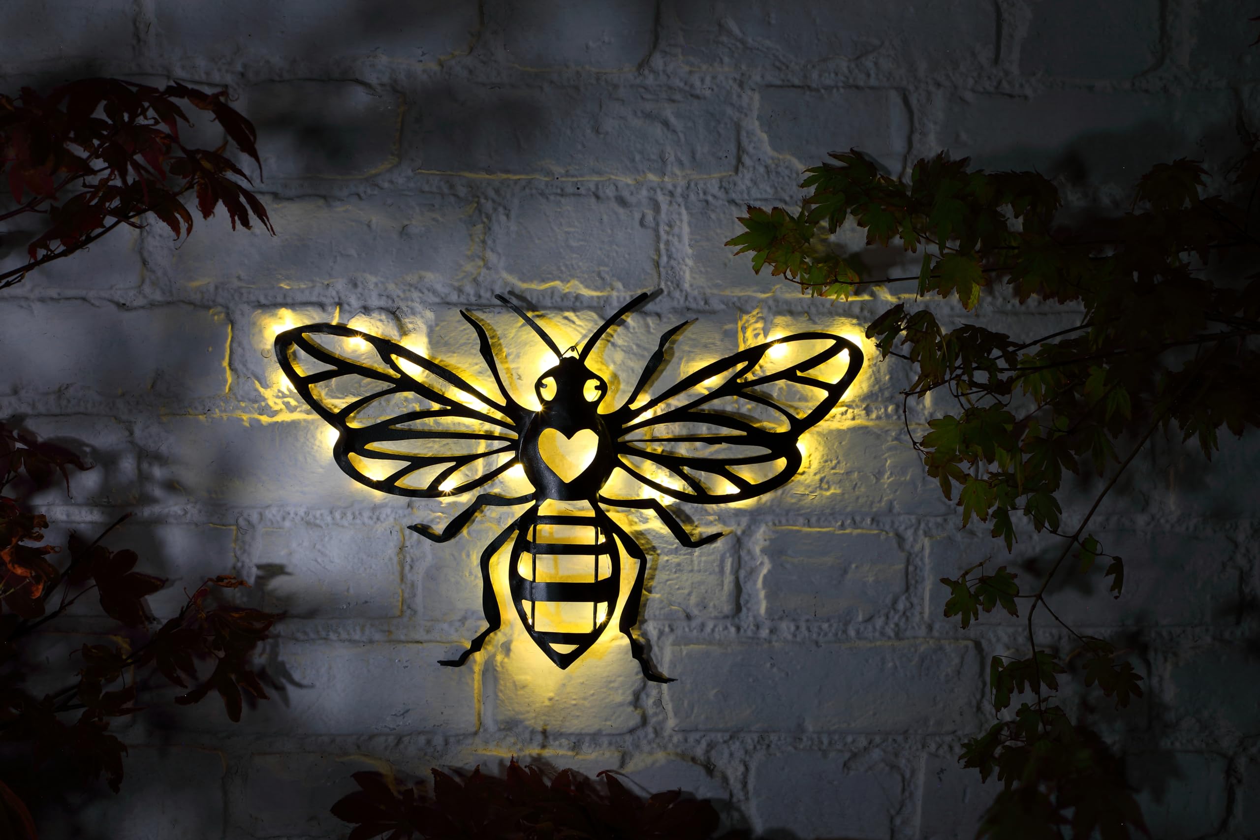Noma Solar Metal Honey Bee LED Garden Plaque (Pack of 1) – BigaMart