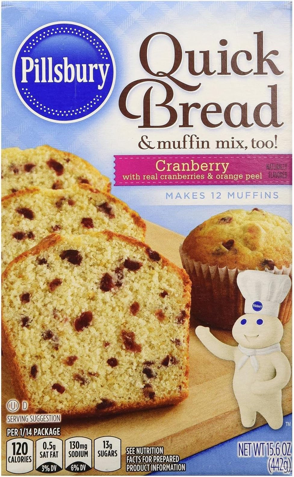 Amazon.com : Pillsbury Cranberry Quick Bread Mix - 15.6 oz : Grocery ...