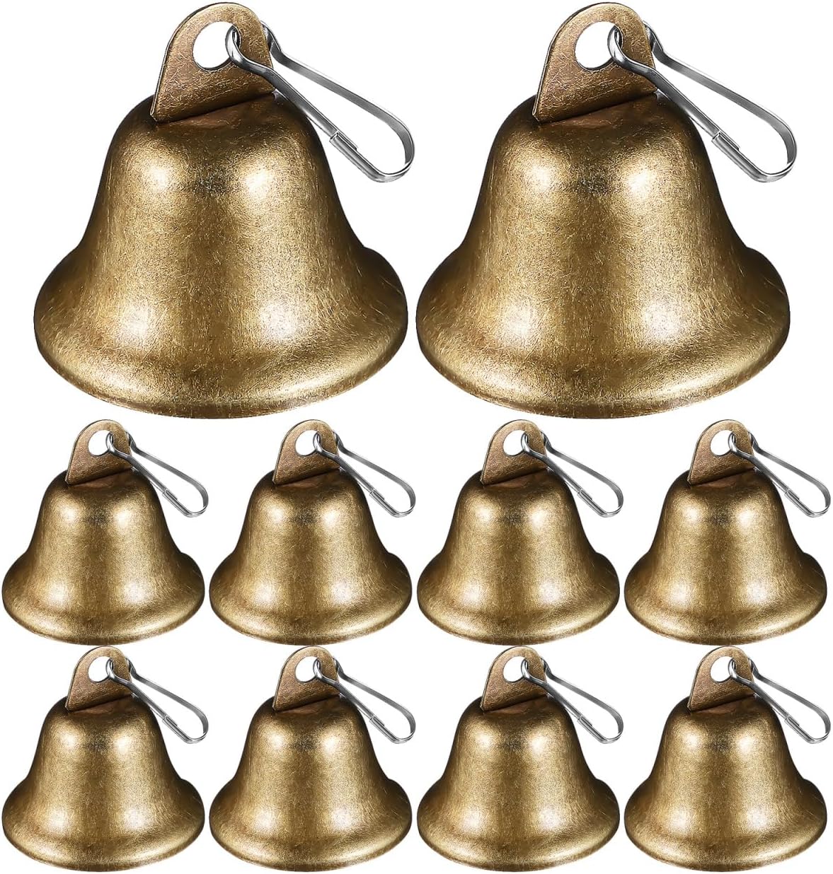 Amazon.com: DECHOUS 30Pcs Vintage Bronze Christmas Bells: Small Metal ...