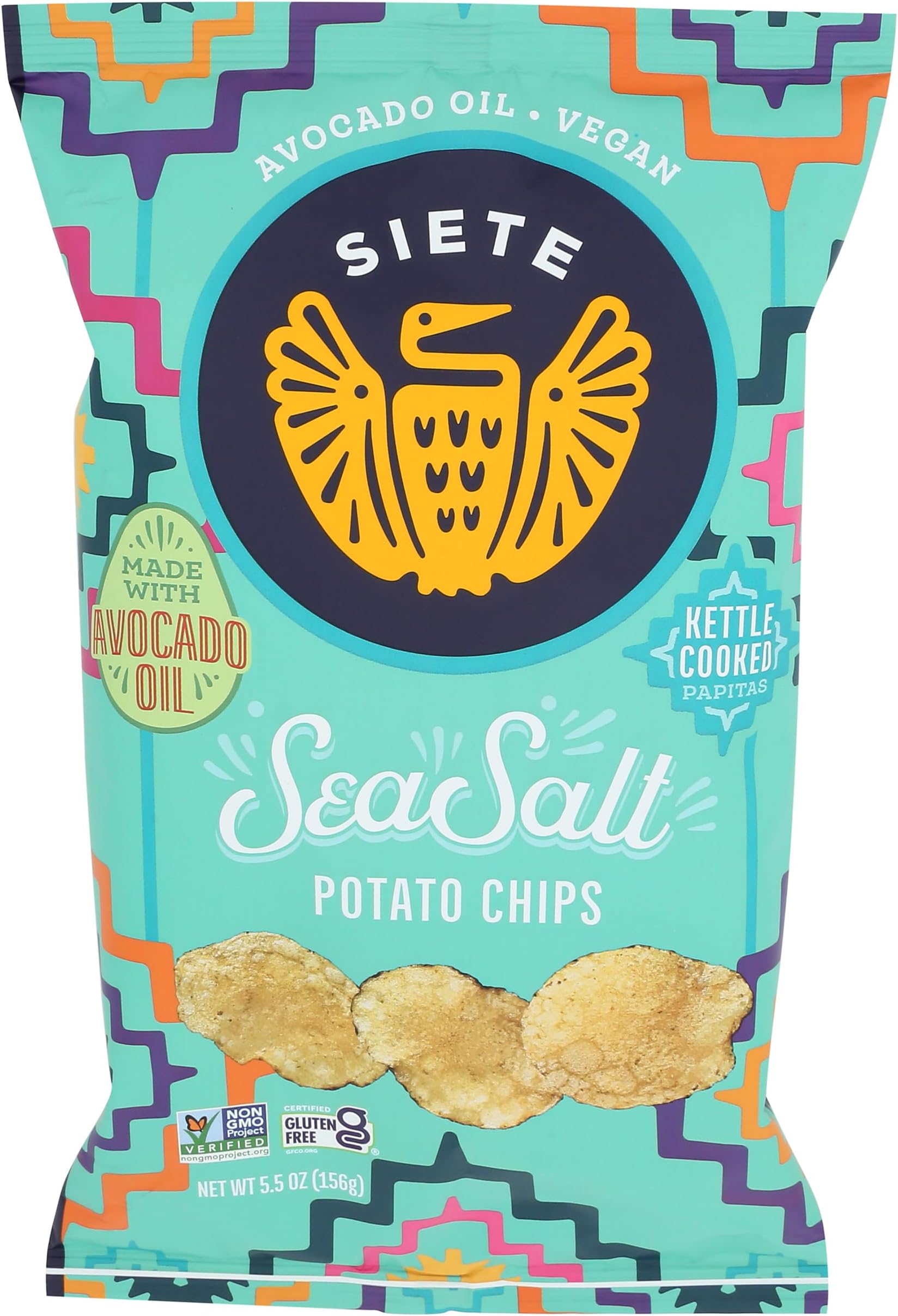 Amazon.com: Siete Sea Salt Grain Free Tortilla Chips, 5 oz bags (1 PACK)