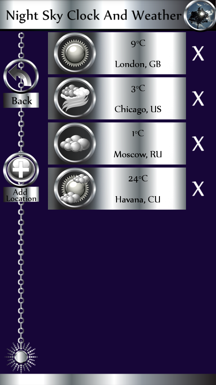 Night Sky Clock And Weather - App on Amazon Appstore