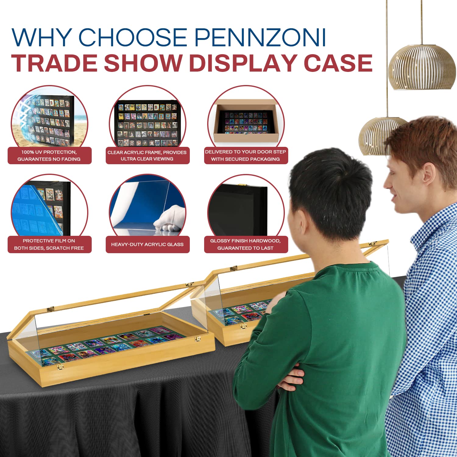 Snapklik.com : PENNZONI Trade Show Display Portable Case, Clear Acrylic ...