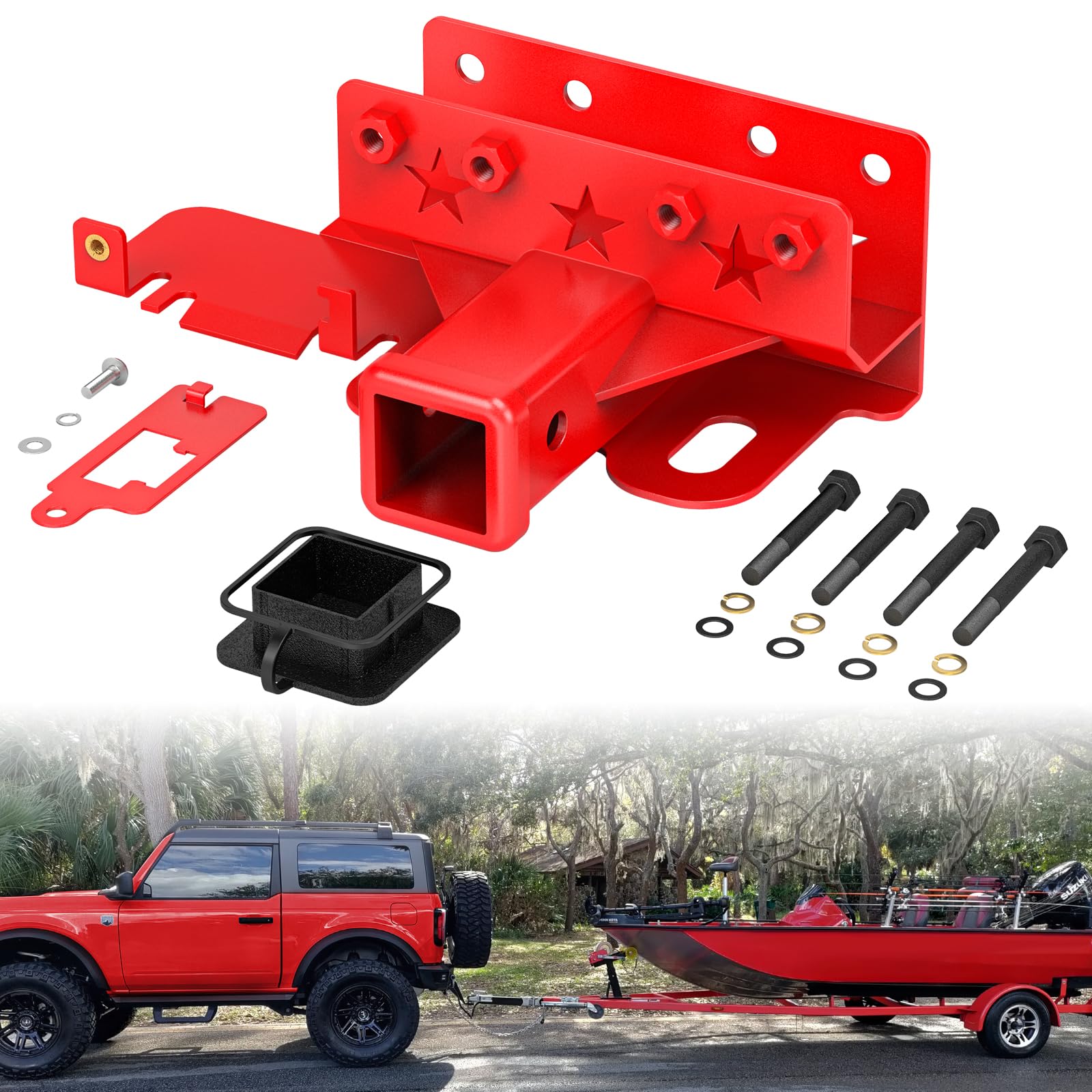 Snapklik.com : Sulythw Bronco Trailer Tow Hitch 2" Receiver Hitch Kit ...