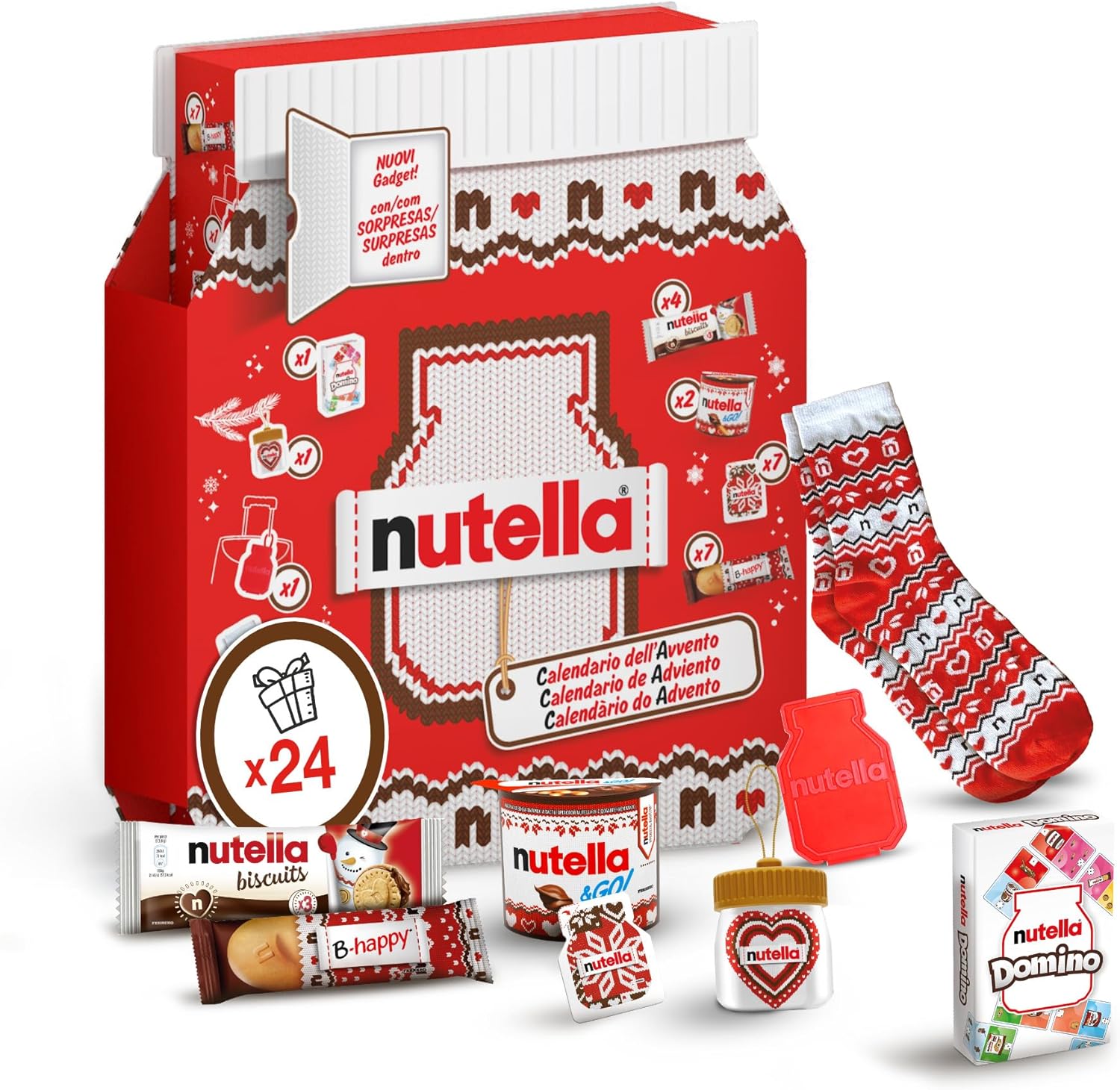 Nutella - Calendario Avvento 2025, 24 Deliziose Sorprese Nutella con ...
