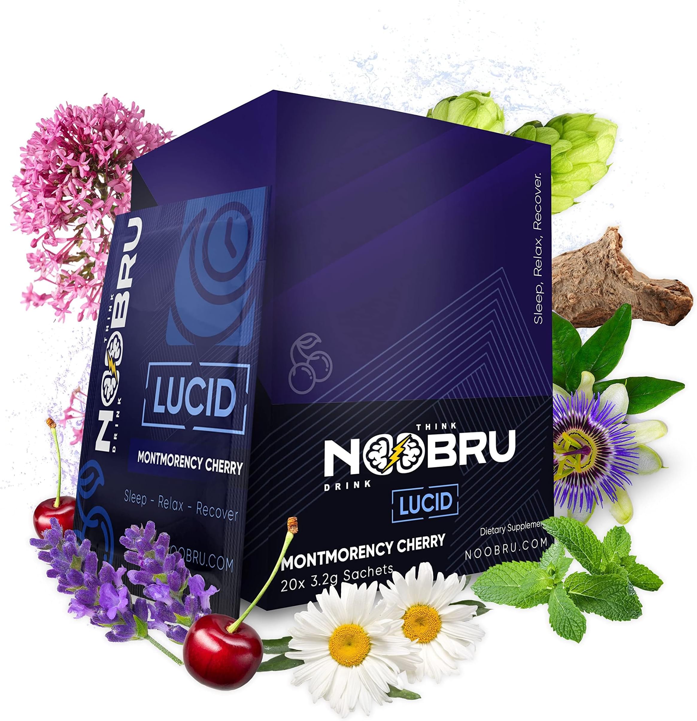 Amazon.com: Noobru Lucid Nootropic Sleep Powder Drink for Deep Quality ...