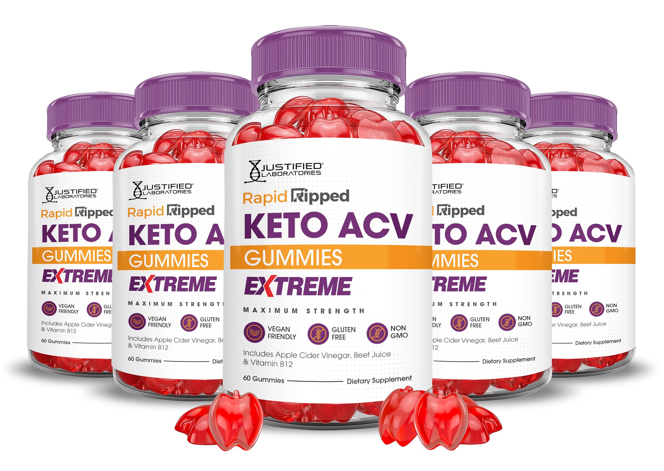 Amazon.com: (5 Pack) Rapid Ripped Keto ACV Gummies Extreme 2000MG ...