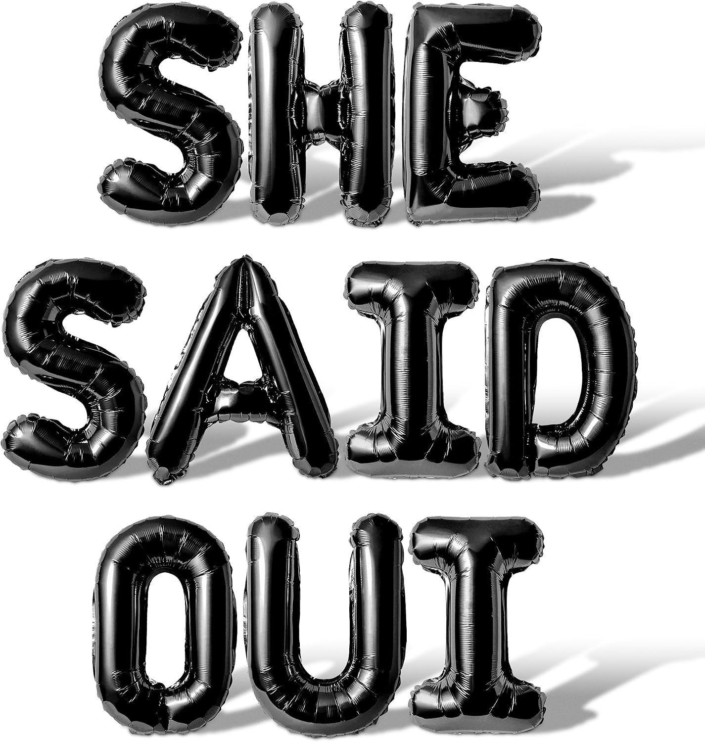 Amazon.com: Letter Balloons - SHE SAID OUI 16" Inch Alphabet Letters ...