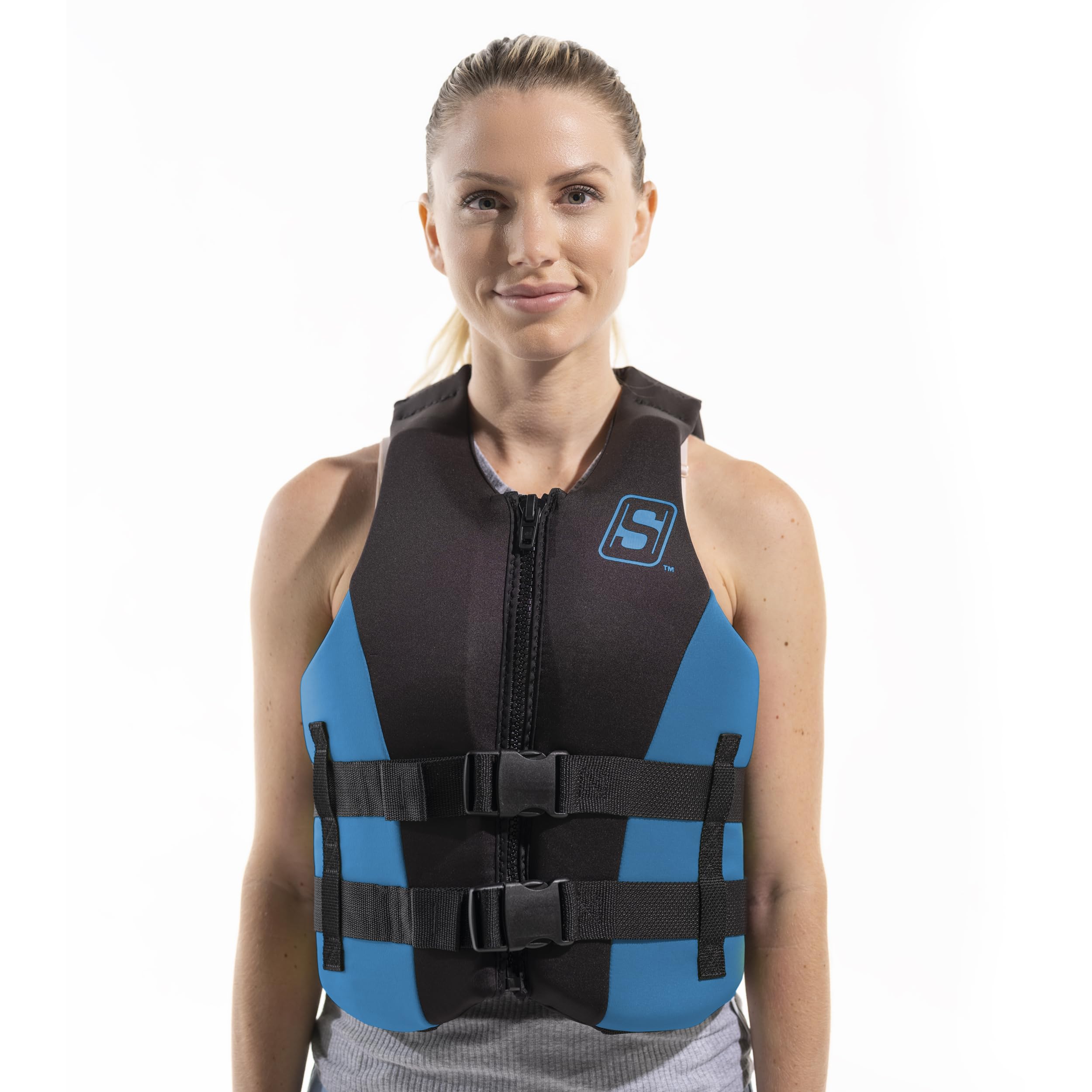Amazon.com : Seachoice Evoprene Multi-Sport Life Jacket - S - Blue ...