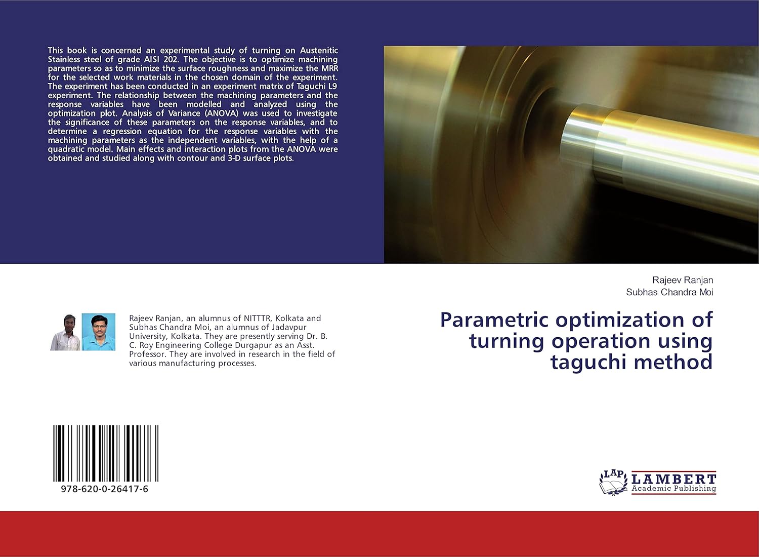 Amazon.com: Parametric optimization of turning operation using taguchi ...