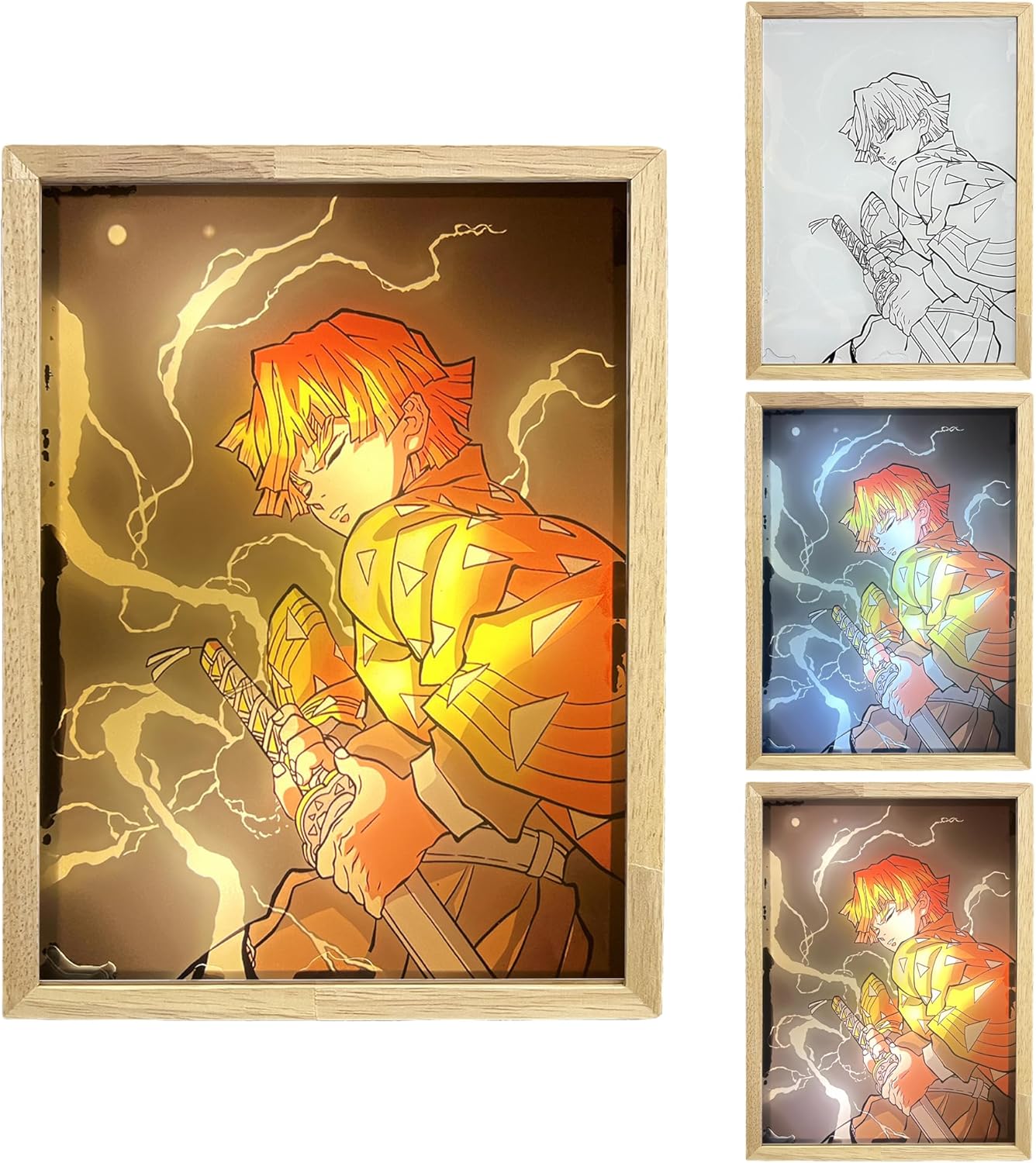 Amazon.com: TTLL Anime Light Up Painting: 9 x 6.7 LED Glowing Frame ...