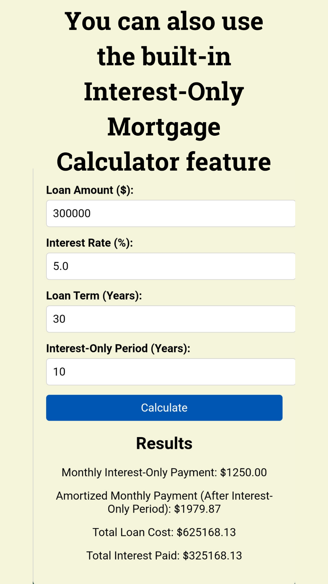 Mortgage Calculator - Payment, Loan and interest Calculator - App on ...