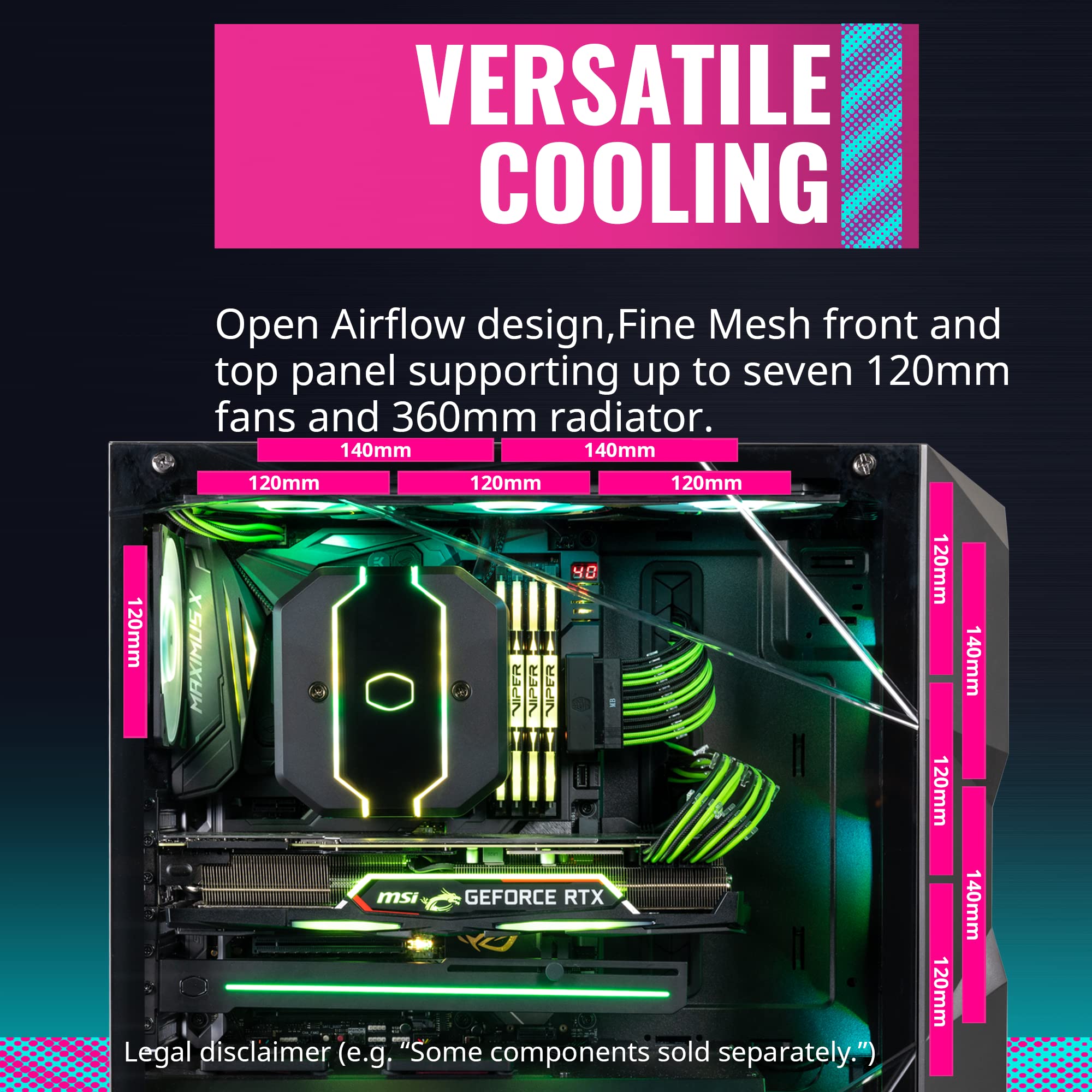 Buy Cooler Master MasterBox TD500 Mesh Airflow ATX Mid-Tower with ...