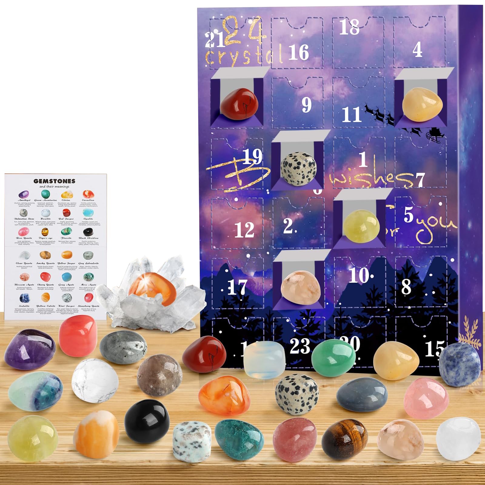 Snapklik.com : Crystal Advent Calendar 2024, Gemstone Advent Calendar ...