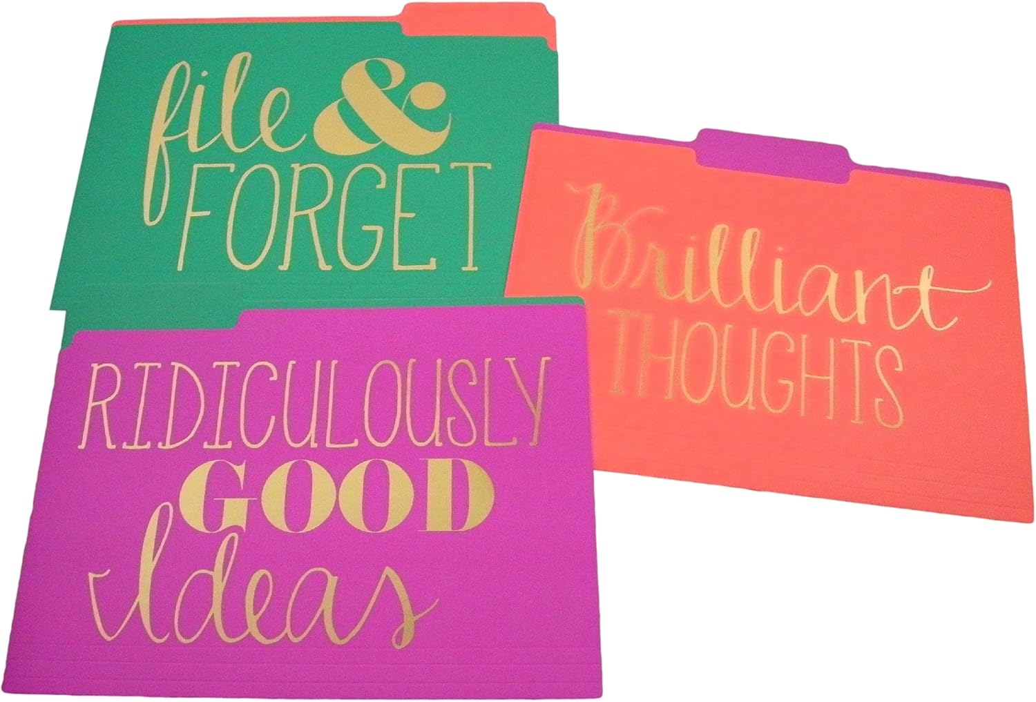 Amazon.com : Gold Brilliant Thoughts, File & Forget, Ridiculously Good ...