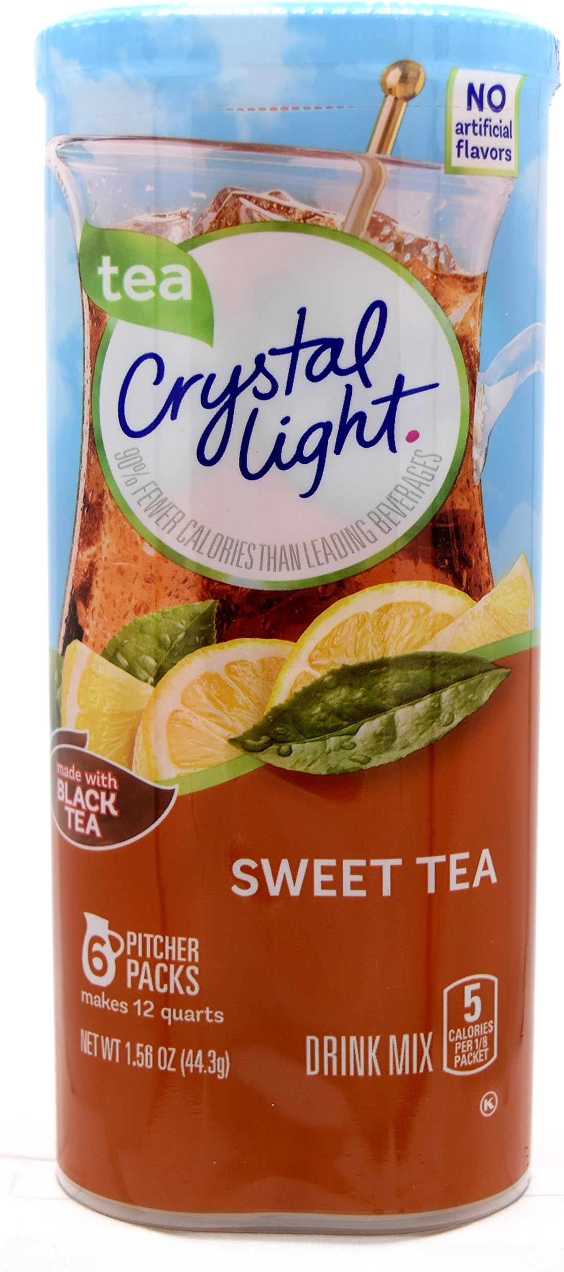 Amazon.com : Crystal Light Sweet Tea Drink Mix, 12-Quart 1.56-Ounce ...