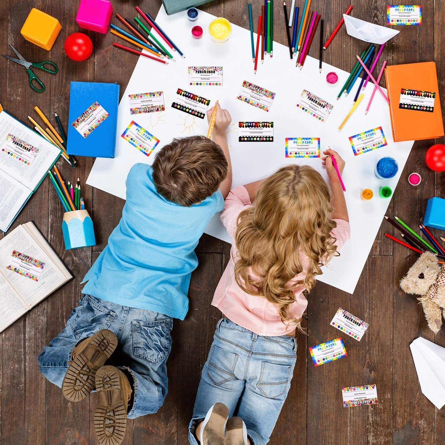 Snapklik.com : Punch Cards For Classroom, Behavior Incentive Rewards ...