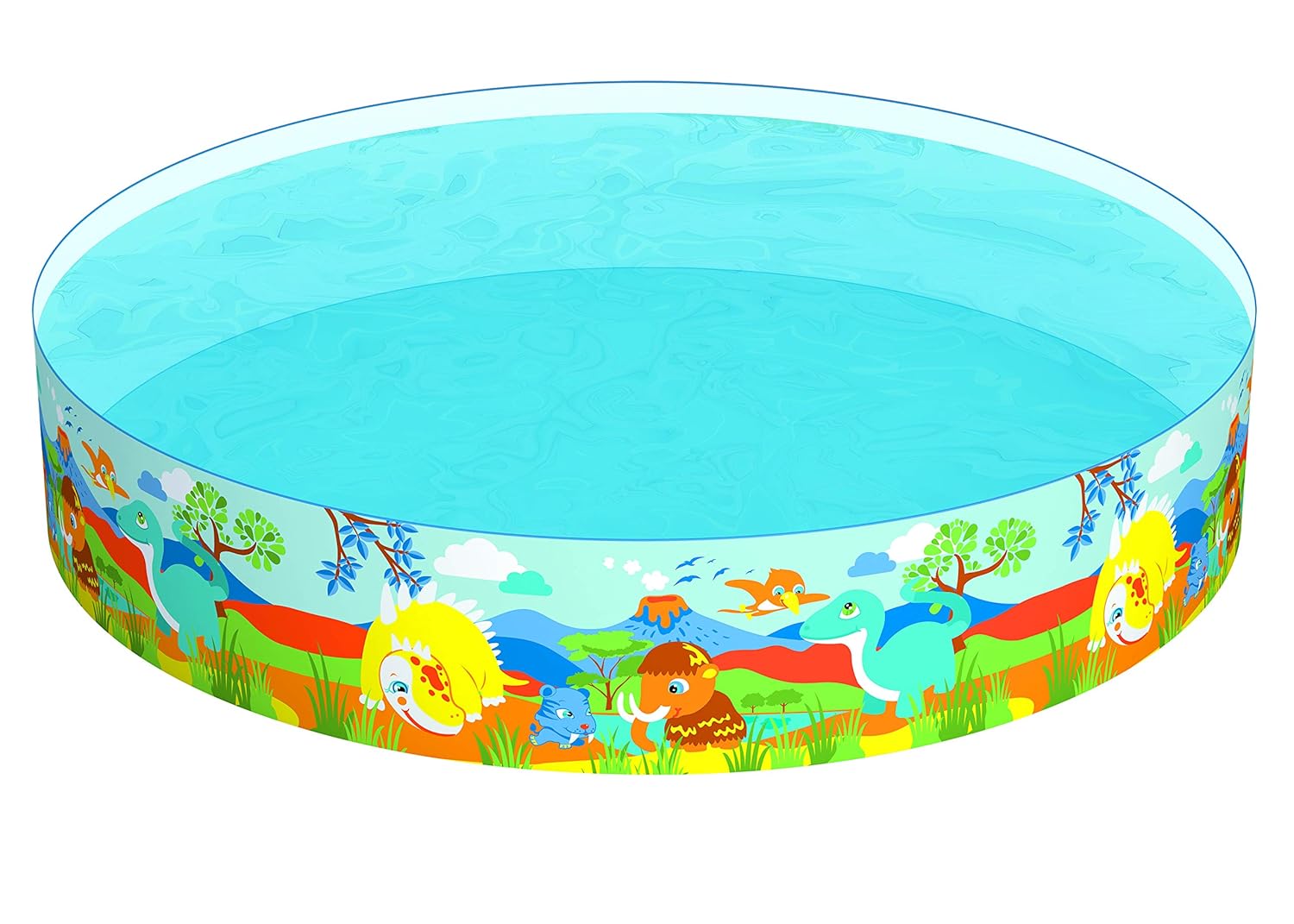 Buy BESTWAY Non Inflatable Swimming Pool 8 Feet Dinosaurous Fill N Fun ...