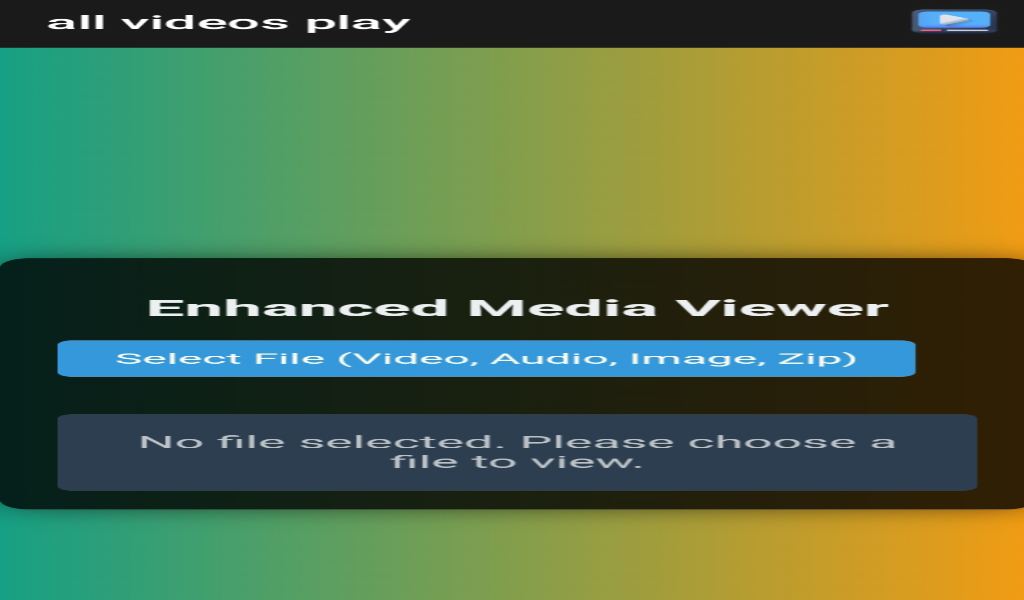 All-in-One Media Player & File Viewer - Play Videos, Audios, Images ...