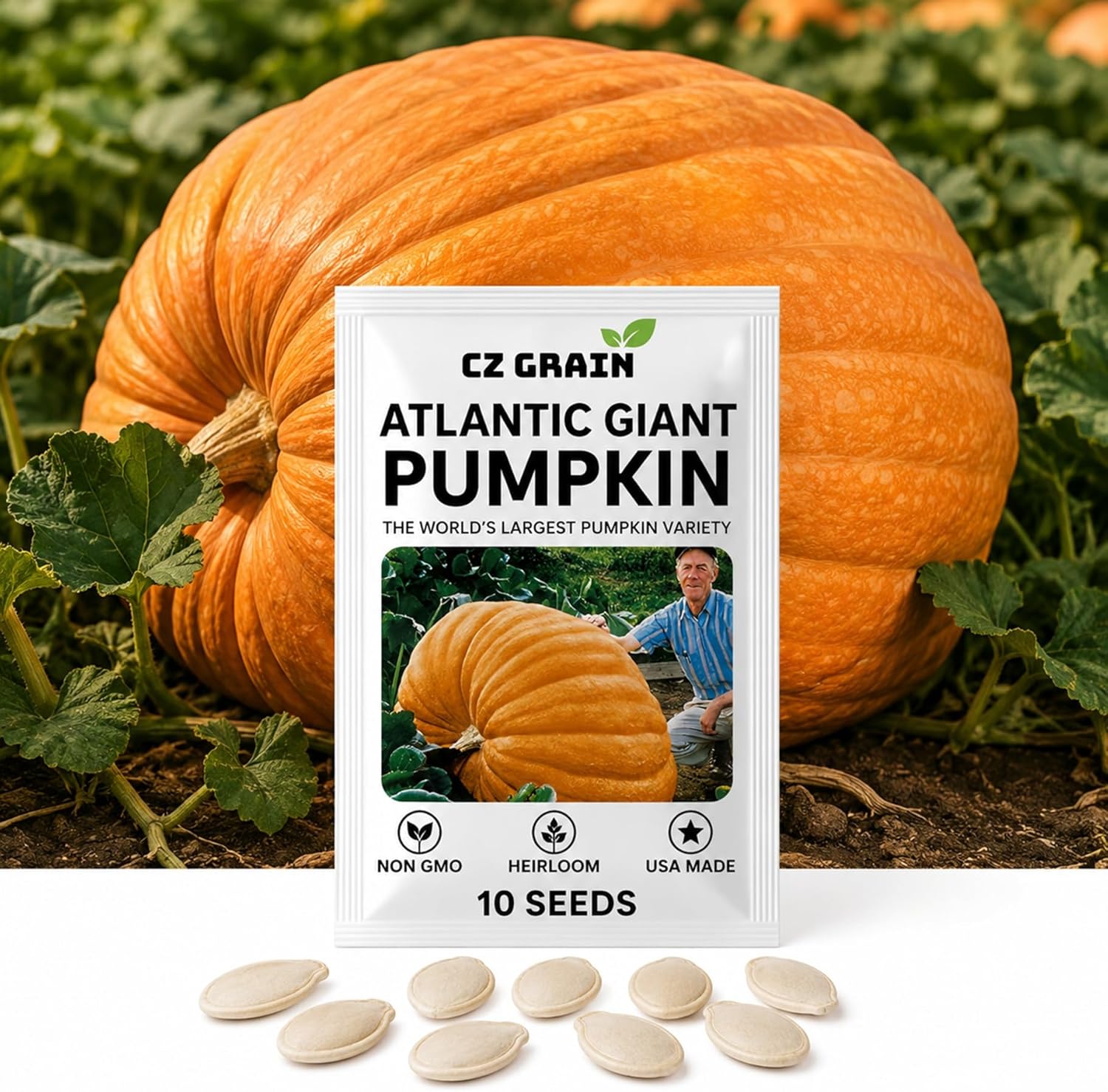 Amazon.com : Heirloom Pumpkin Seeds for Planting, Unique Decorative ...