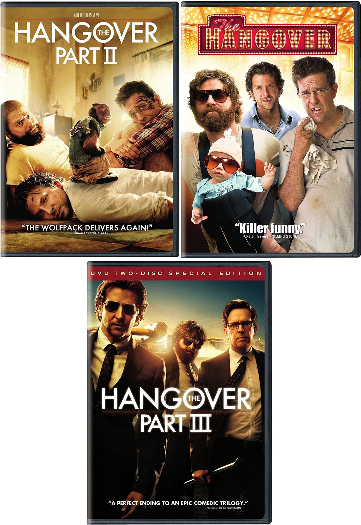 Amazon.com: The Wolfpack Comedy Collection - Hangover 1/2/3 Trilogy ...