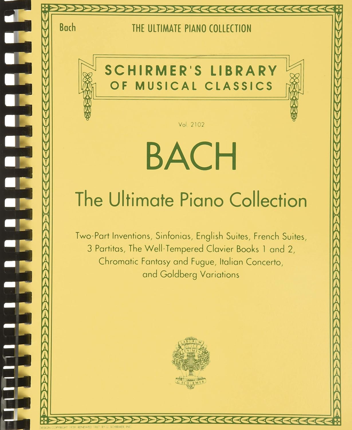 Bach: The Ultimate Piano Collection: Schirmer Library of Classics ...