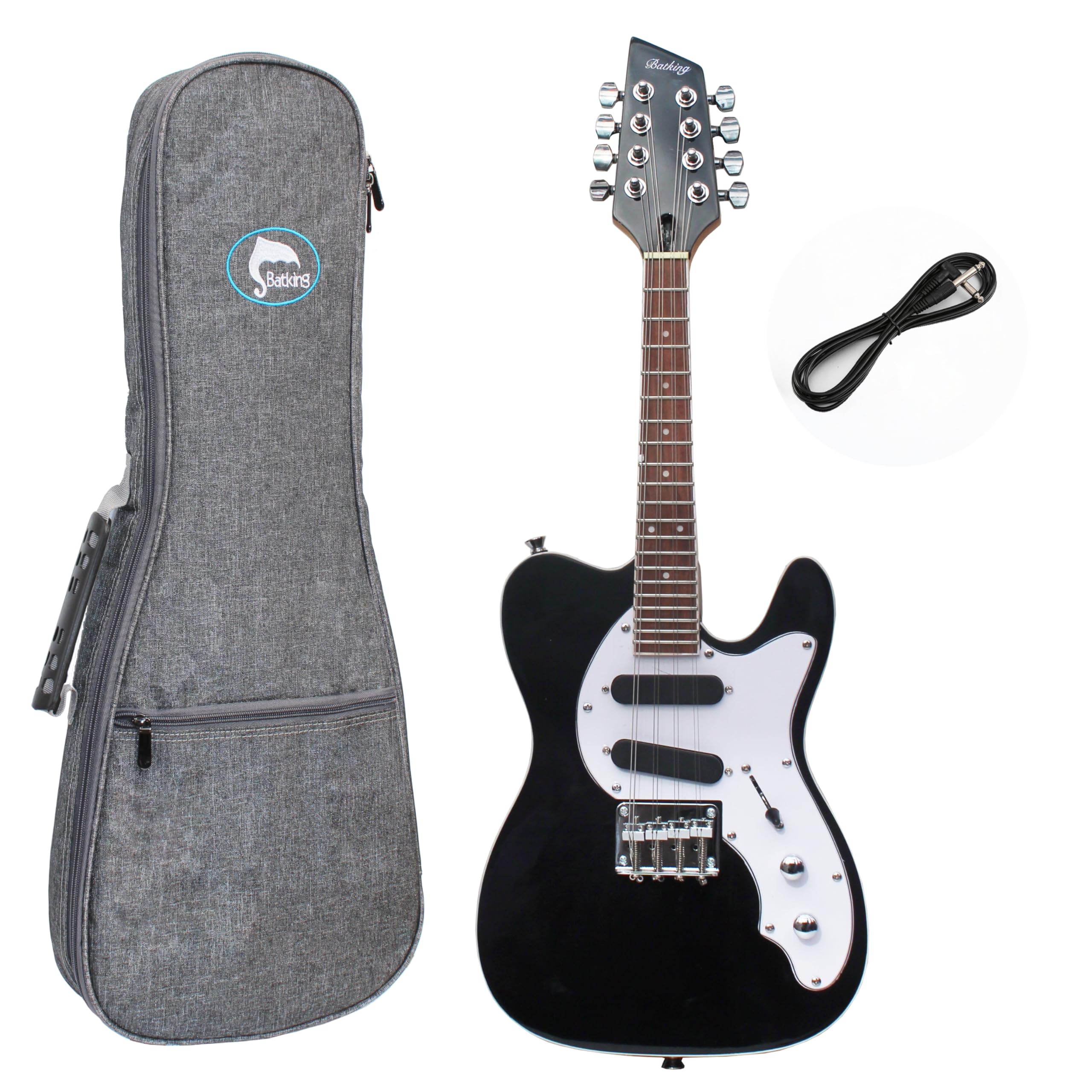 Amazon.com: Batking Mandolin 8 Strings Acoustic Electric Mandocaster ...