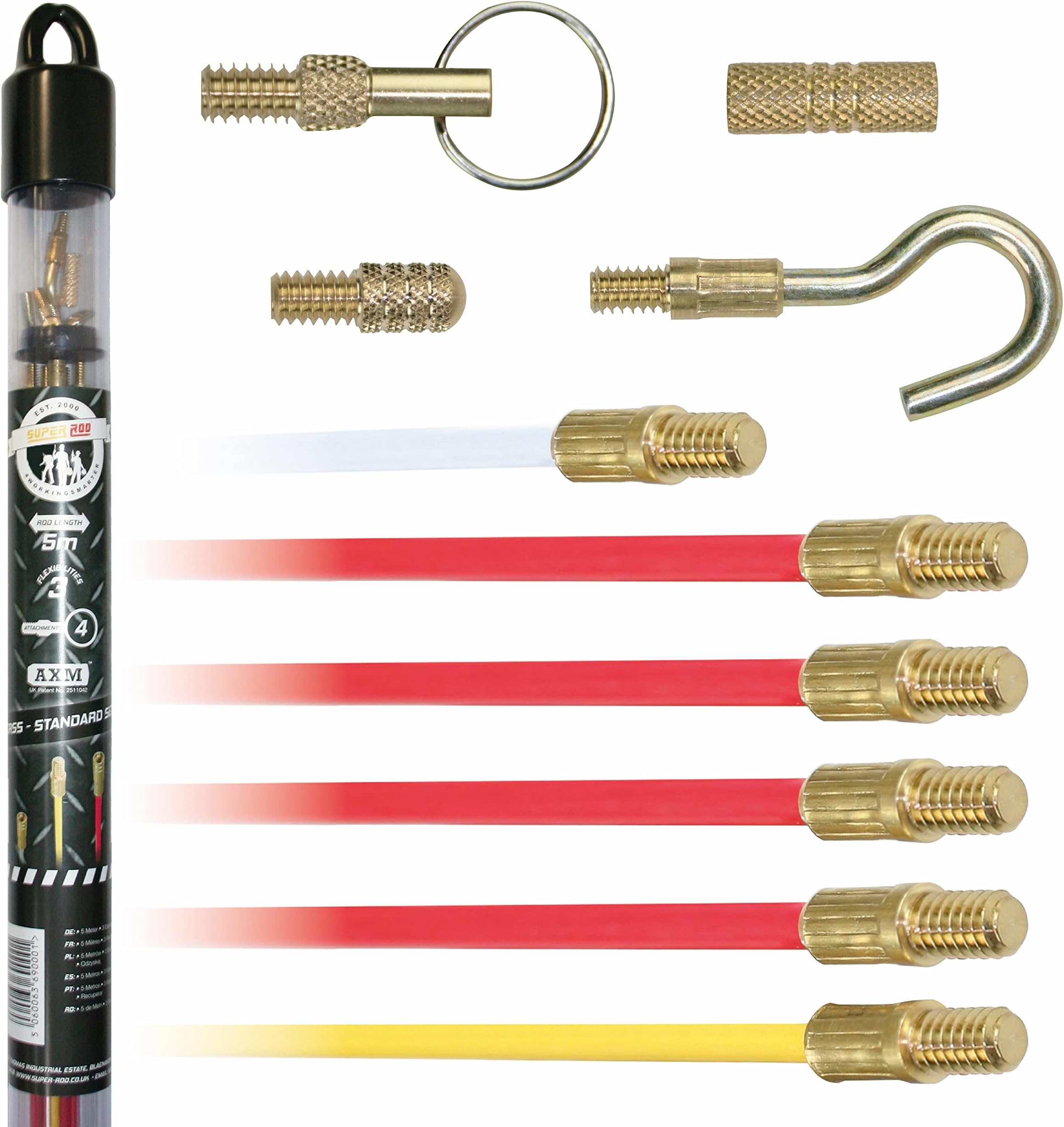 C.K T5410 Mighty Cable Rod Set, Set of 14 Pieces : Amazon.co.uk: DIY ...