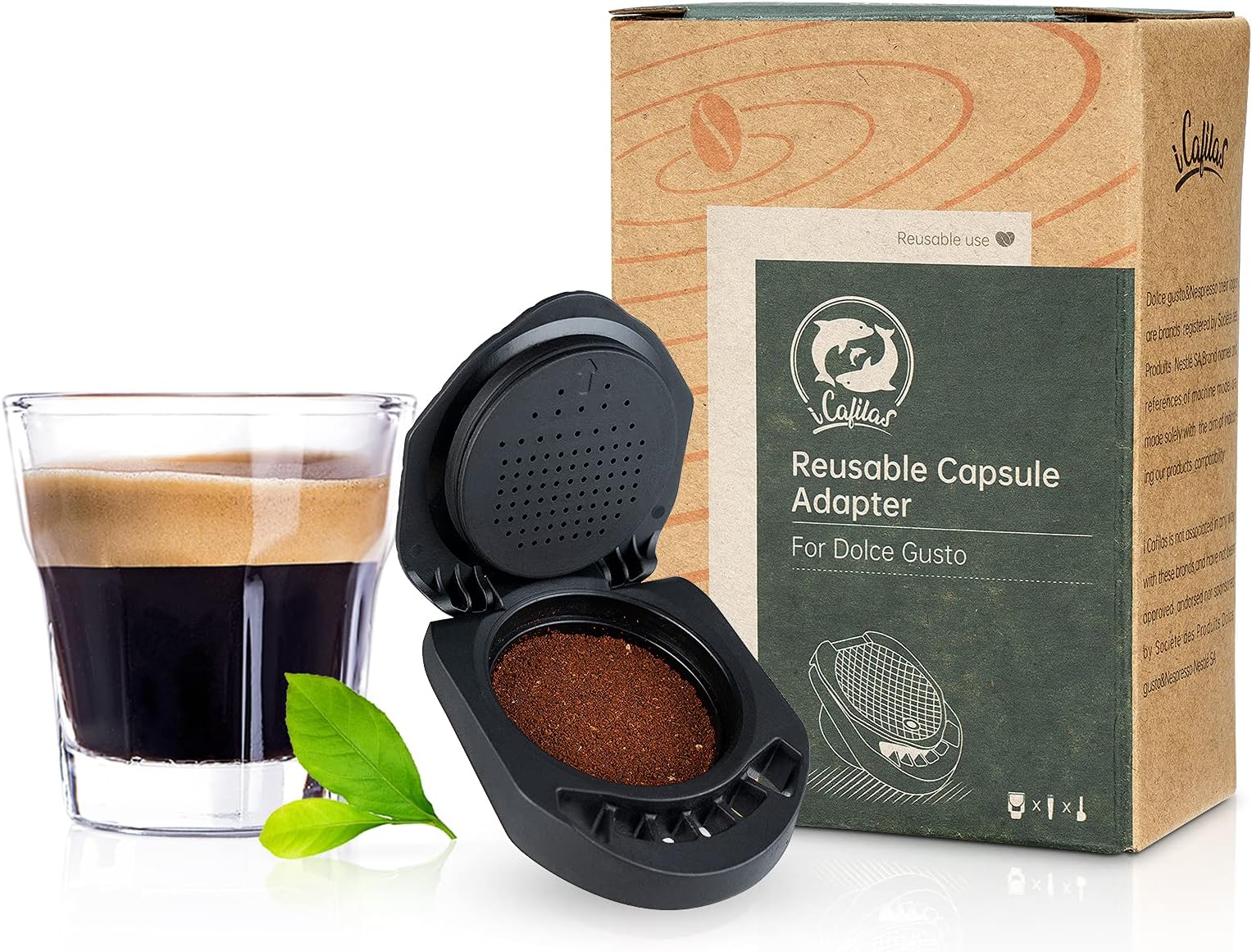 Amazon.com: Coffee Pods Adapter for Dolce Gusto Machine, Reusable ...