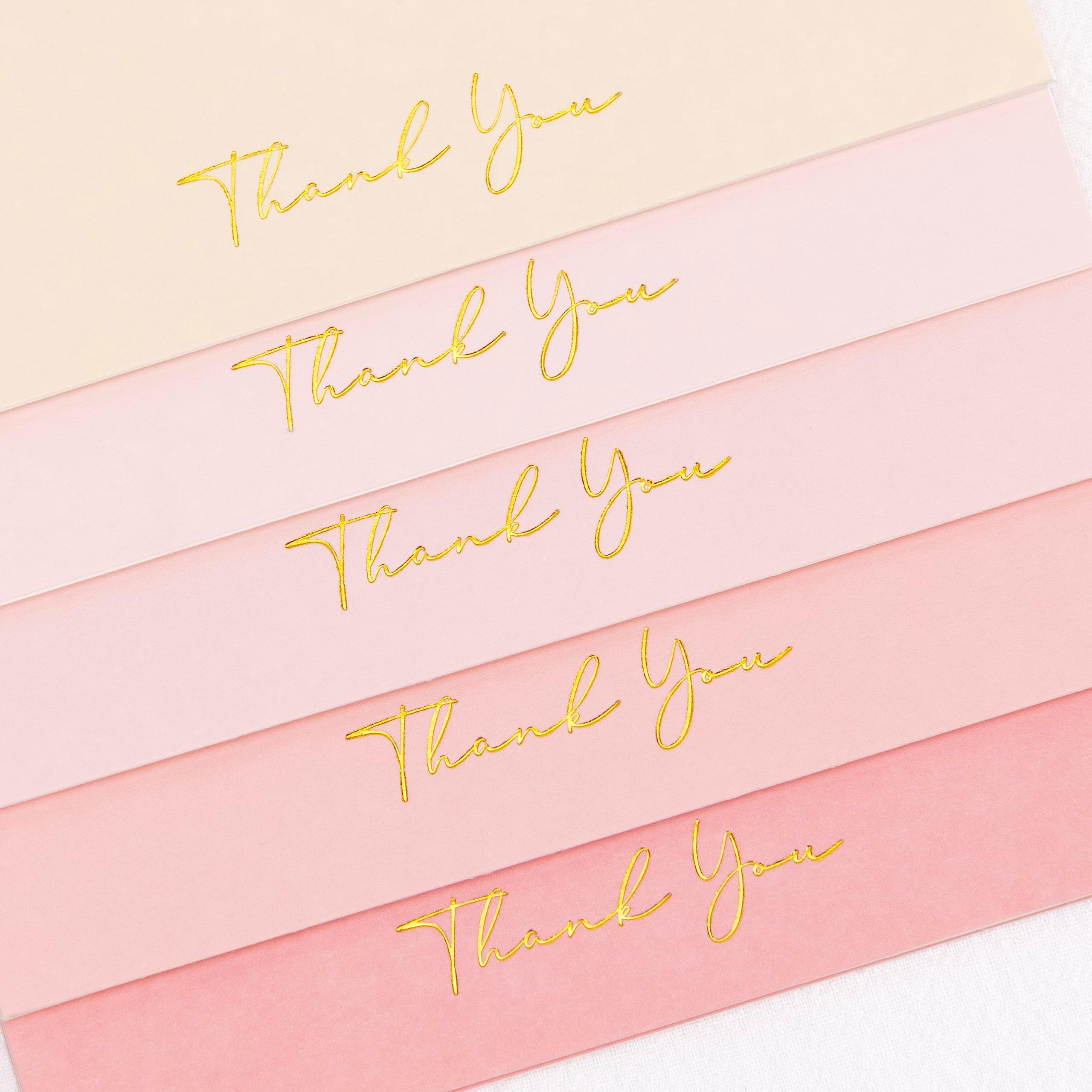 Amazon.com : Crisky 50 Pack Thank You Greeting Cards With Envelope ...