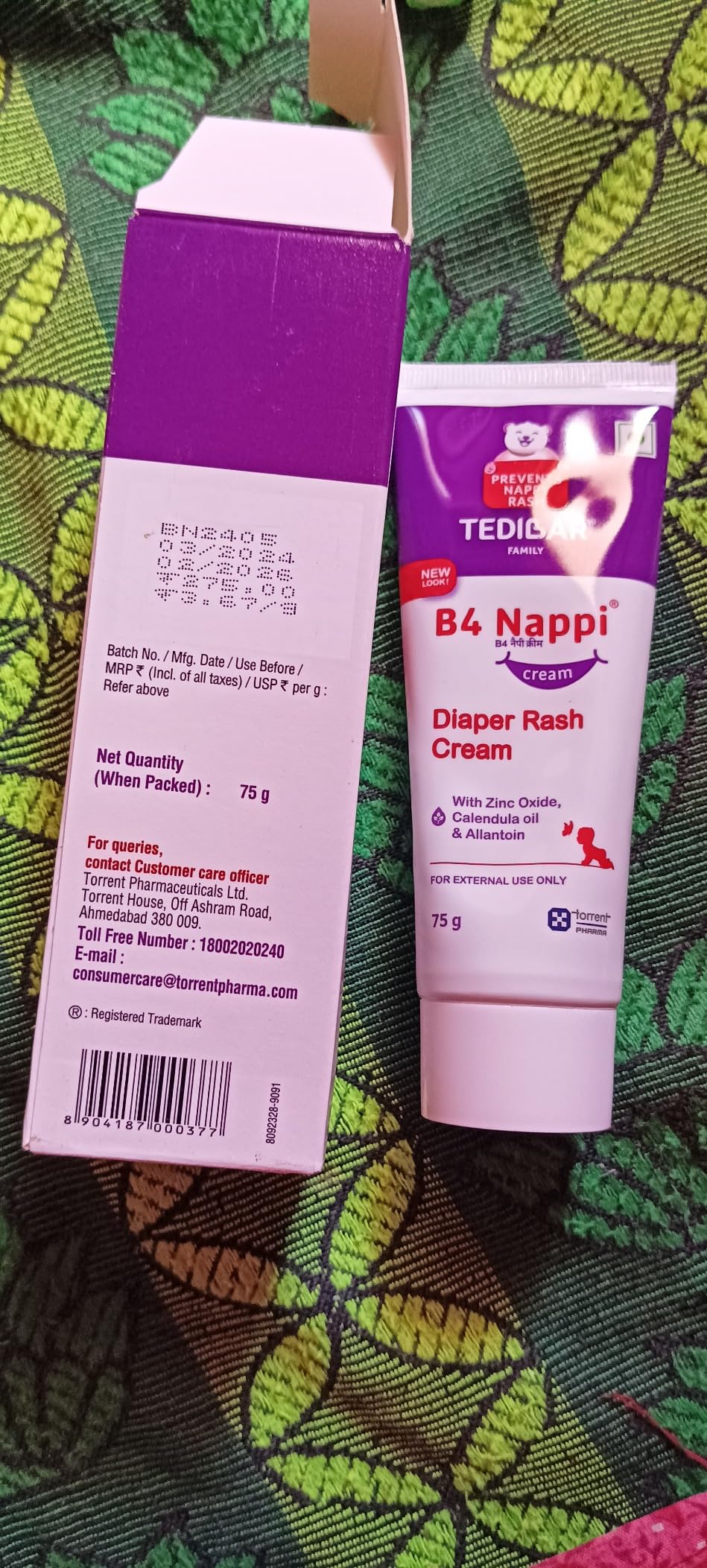 Buy B4 Nappi Baby Diaper Rash Cream 75g (Pack of 1) from Tedibar Family ...