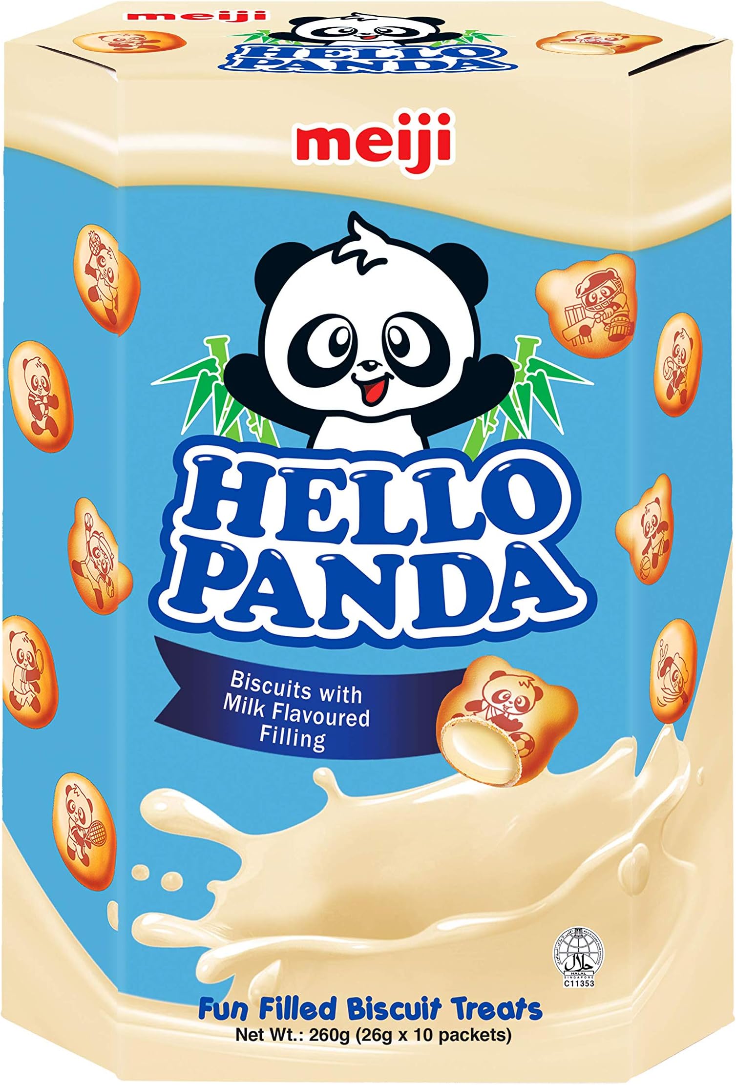 Amazon.com: Meiji Hello Panda Cookies, Caramel Crème Filled - 6 oz ...