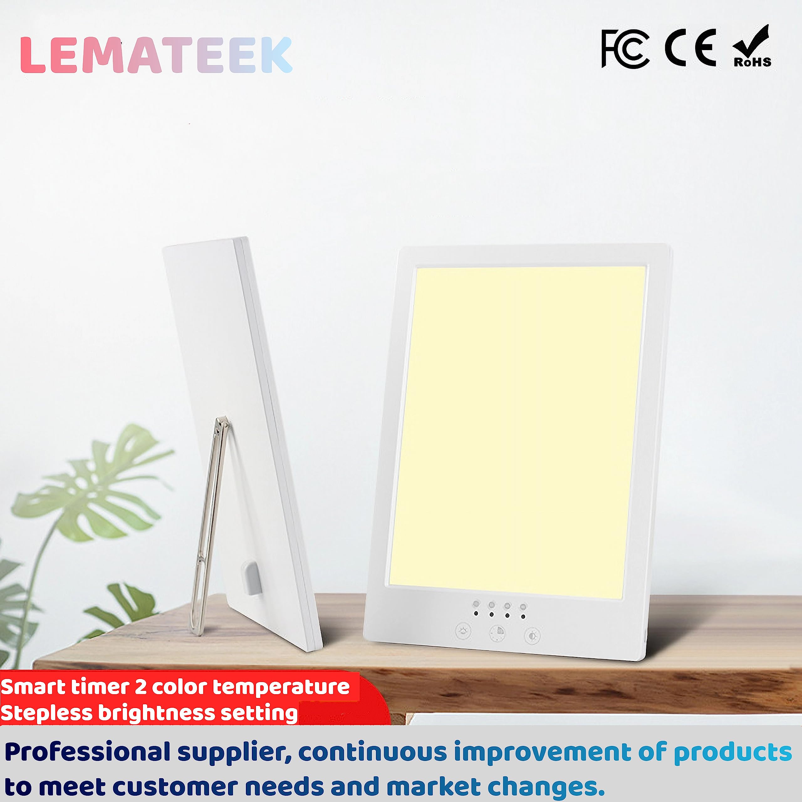 10000 Lux Simulated Sunlight lamp/UV-Free LED Lamp/Two Light Color ...