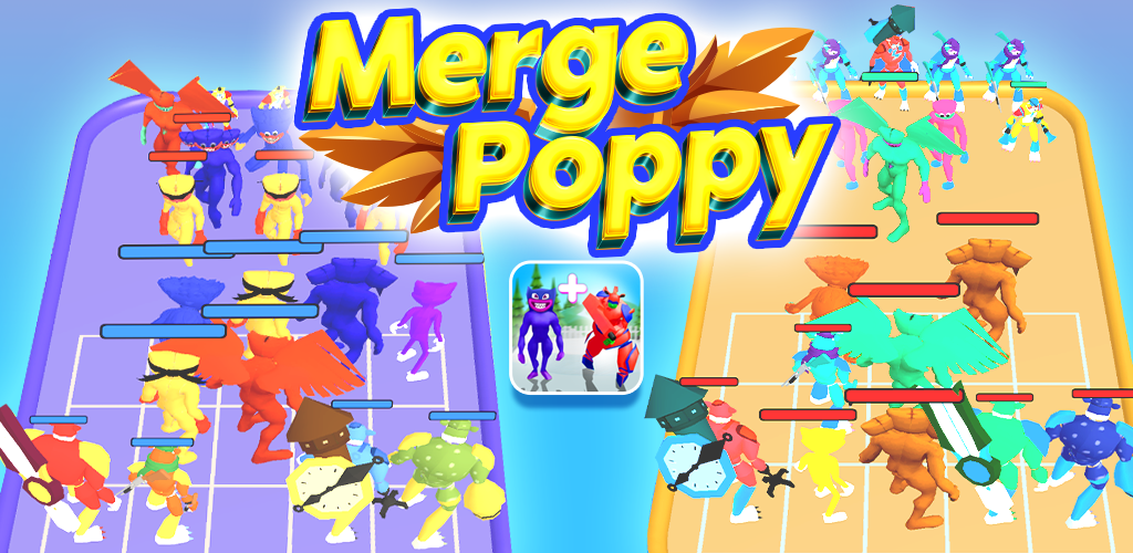 Merge Poppy Master 3D - Monsters Friends Merge & Battle Fight Games ...
