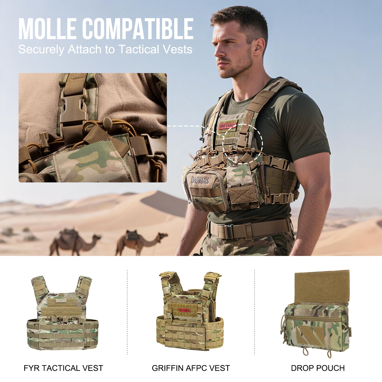 Snapklik.com : OneTigris Vulture Chest Rig, MOLLE Chest Rigs Tactical ...