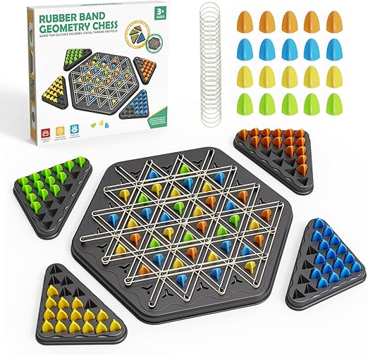 Amazon.com: Chain Triangle Chess Game, Strategy Board Games for Kid 6-8 ...