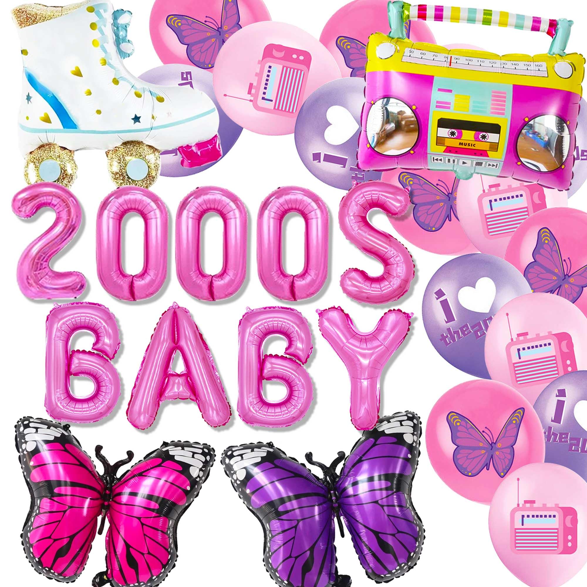 Amazon.com: JeVenis 2000s Baby Party Decor Y2K Early 2000s Party ...