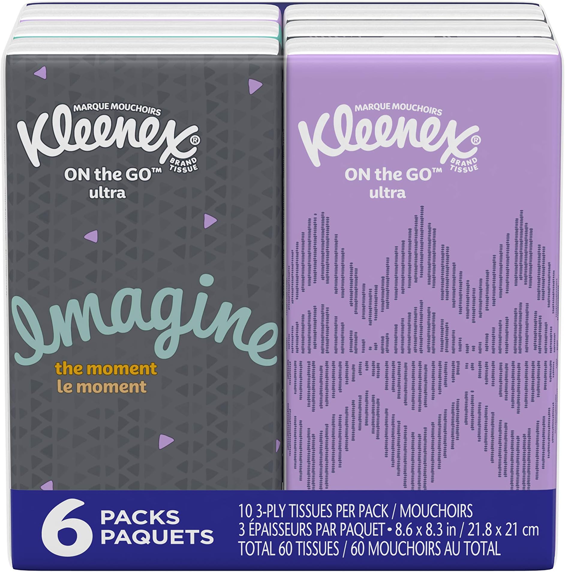 Amazon.com: Kleenex Facial Tissues, 10 Sheets, 6 Count : Health & Household