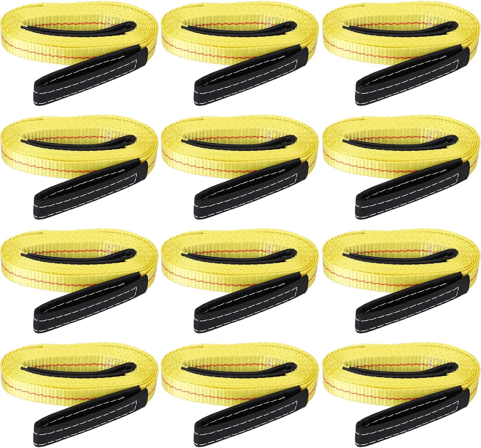 Amazon.com: Datanly 12 Pcs Lift Sling Straps Bulk 1"x 8' Heavy Duty ...