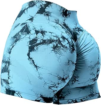 VOYJOY Women Workout Shorts 3.6" Scrunch Butt Lifting Gym Seamless Yoga Biker Shorts at Amazon ...