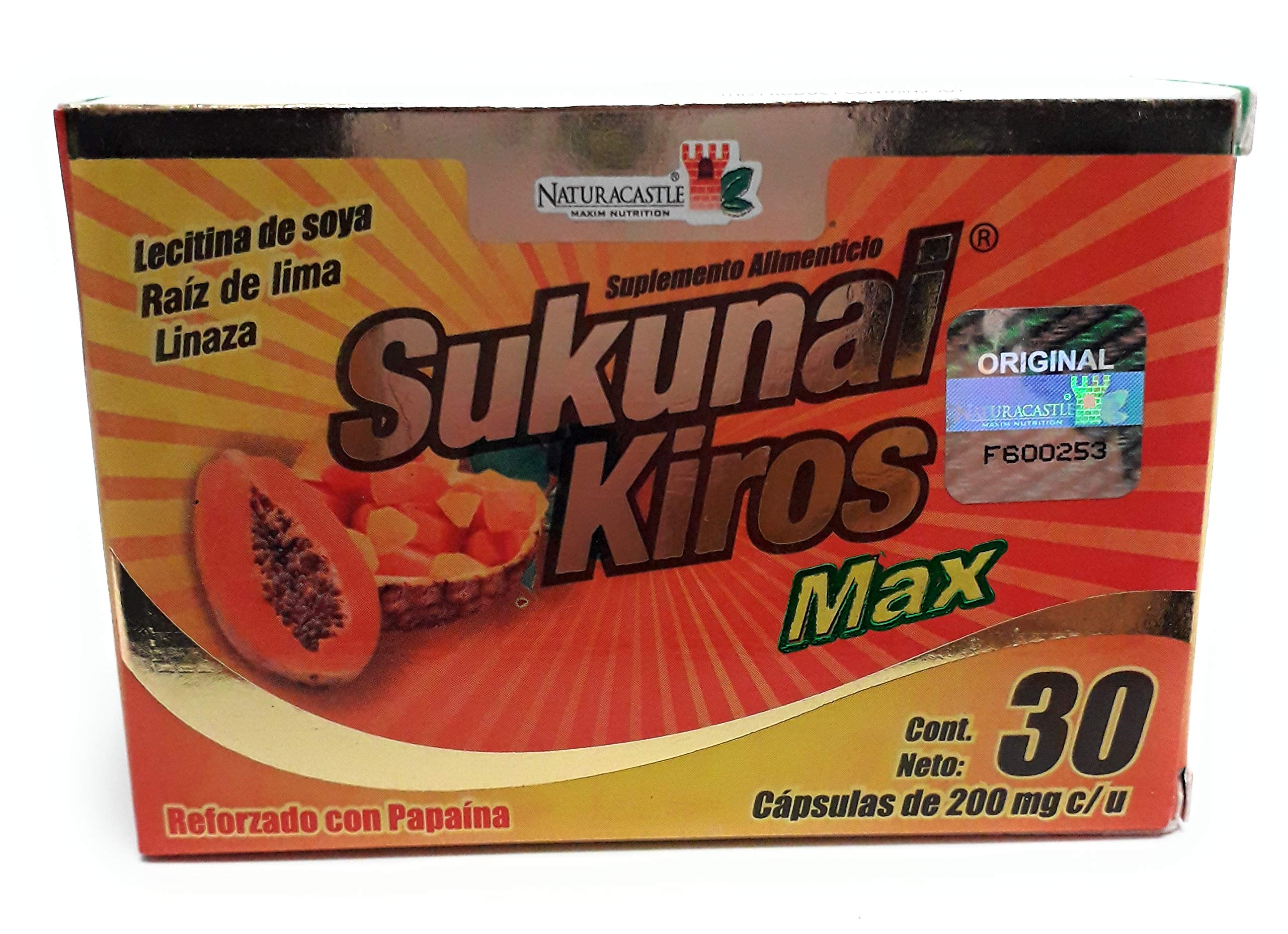 Naturacastle Sukunai Kiros Max - 200 mg : Amazon.com.mx: Salud y ...