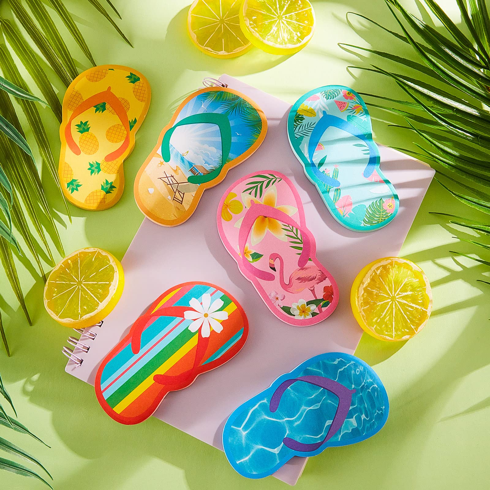 Snapklik.com : 48 Packs Flip Flop Sticky Notes Luau Party Favors ...