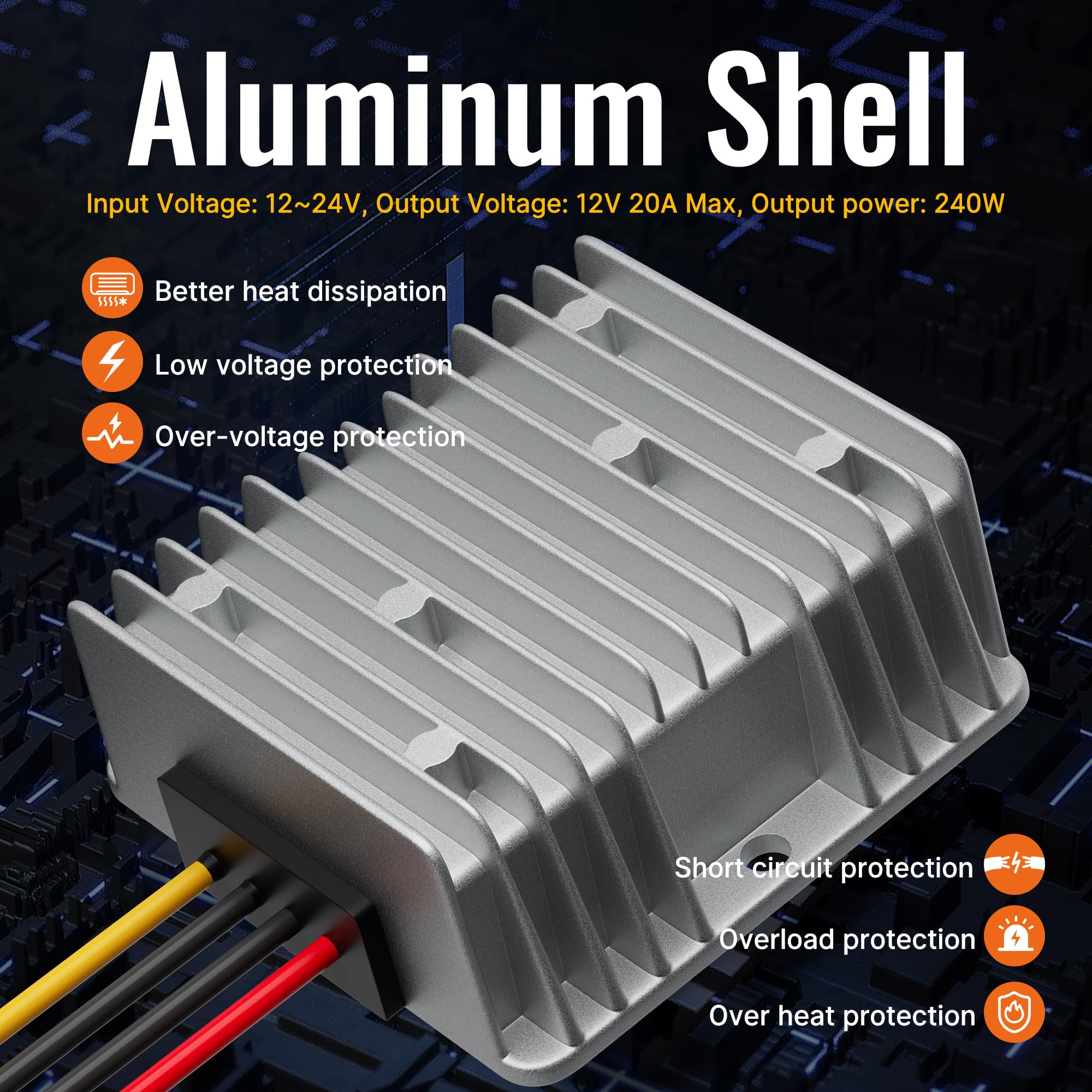 Snapklik.com : Step Down Converter 18V To 12V For Milwaukee M18 Power ...