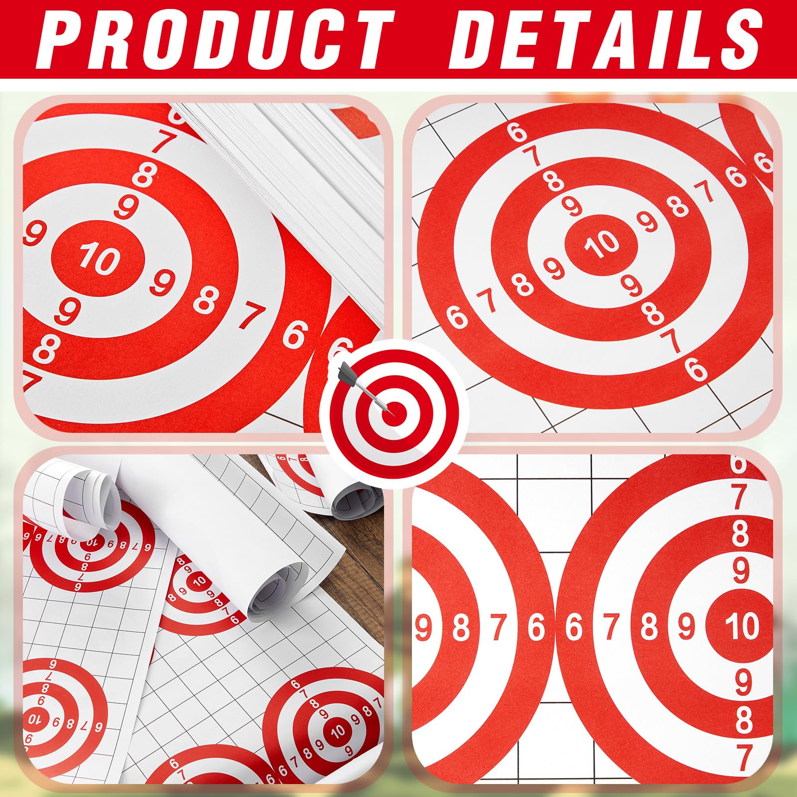 Snapklik.com : 200 Pcs Paper Shooting Range Targets 17 X 25 Inch Large ...