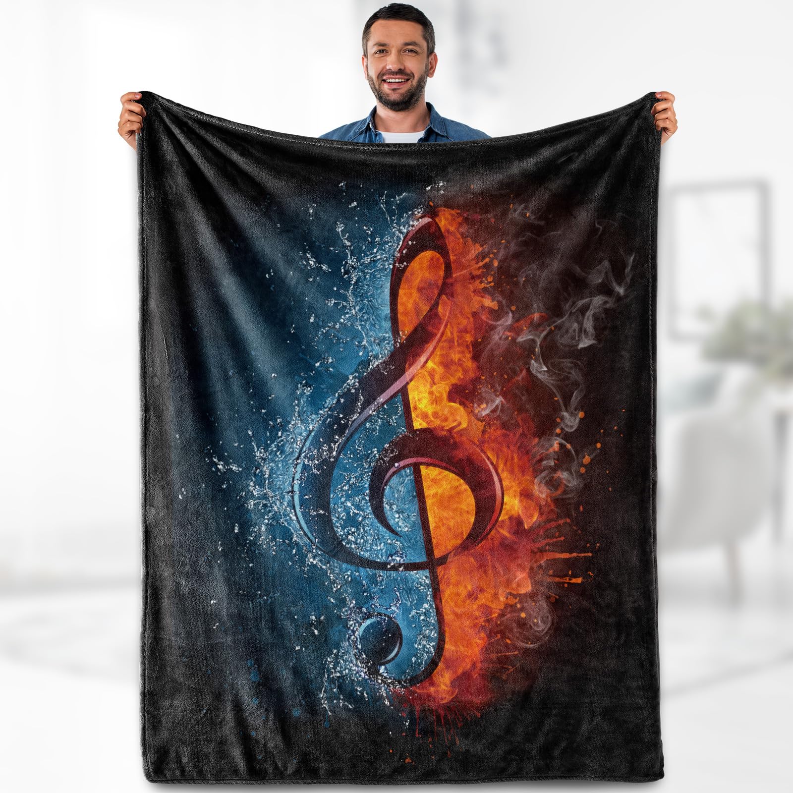 Amazon.com: Music Note Gifts Blanket for Women - Music Themed Throw ...
