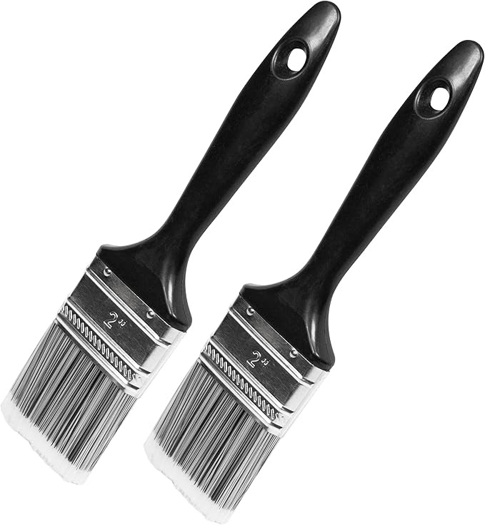 2 Pcs 2 inch Paint Brushes for Walls, Doors and Furniture – 2 Piece Set ...
