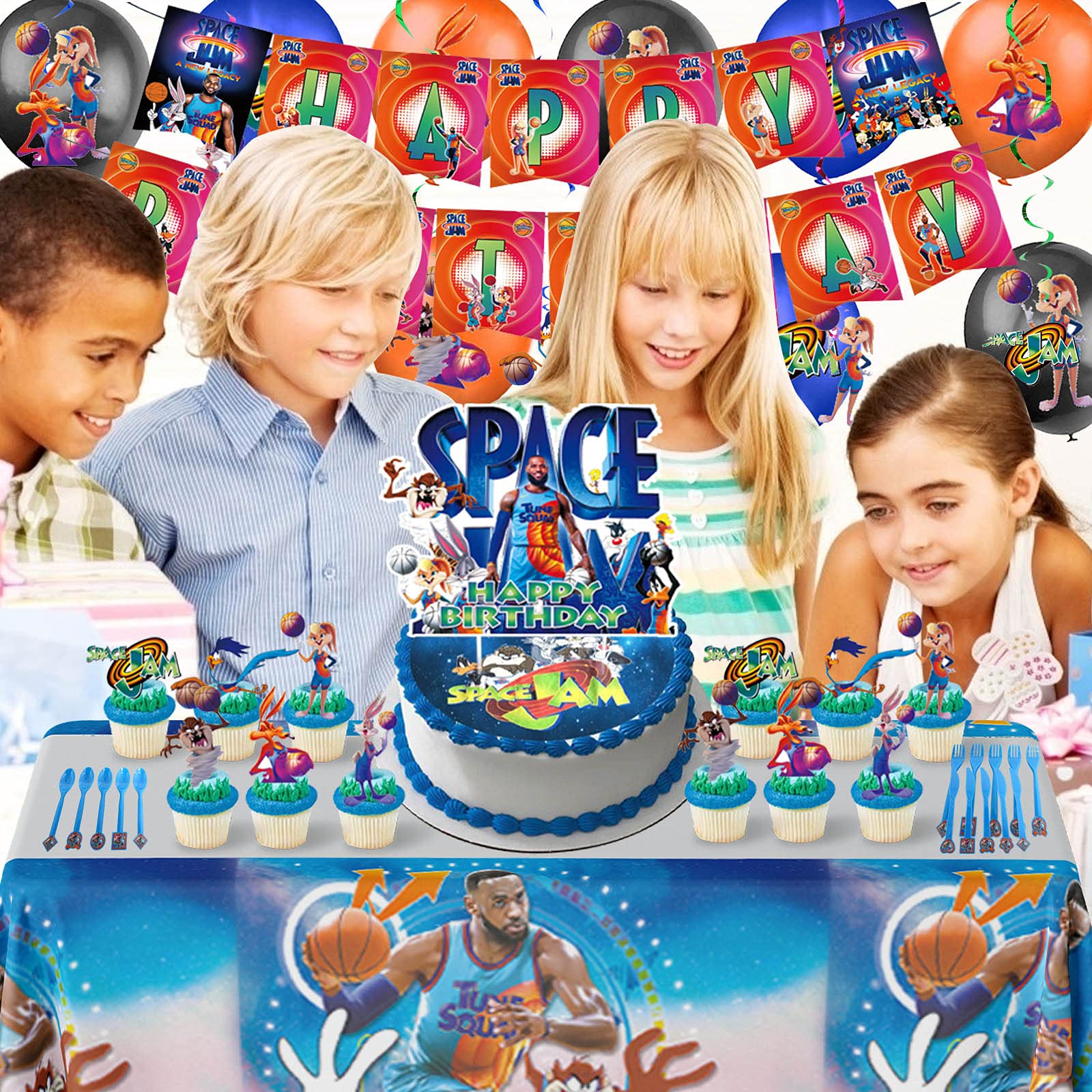 Space Jam Party Decorations,S...B09DBDW6W1 | Encarguelo.com