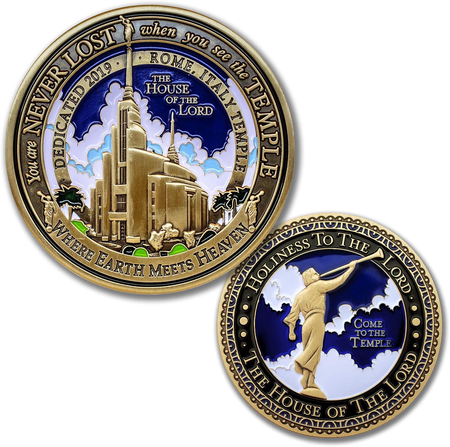 Amazon.com: Armor Coin & Emblem - Rome Italy LDS Temple Commemorative ...